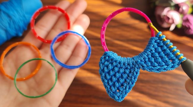 Easy crochet knitting pattern for pet bottle ring - Crochet Videos ...