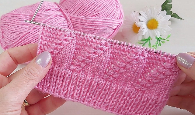 How to Knit Openwork Triangles Pattern - Knitting Videos - Knitting Idea